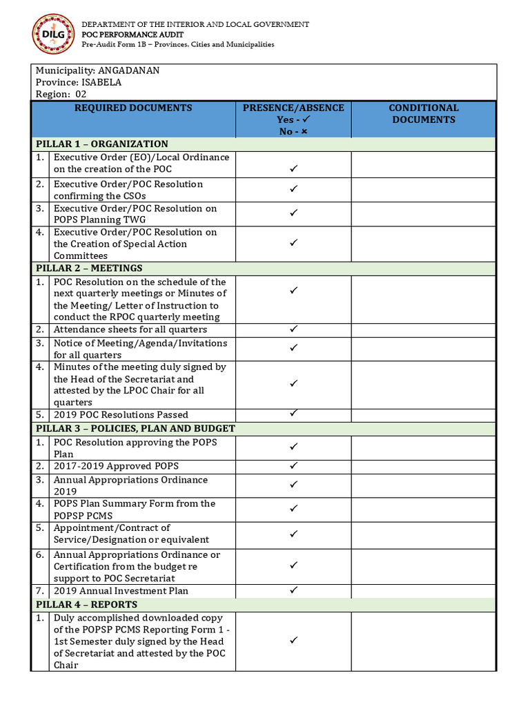 2019-Pre-Audit-Form-1B | PDF