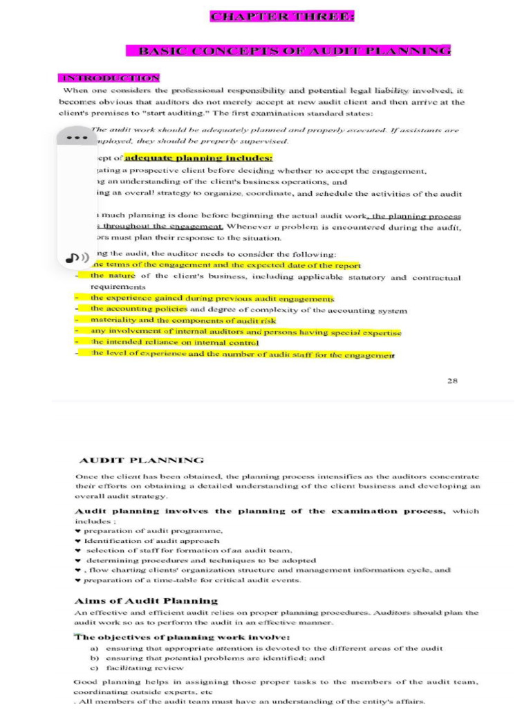 Auditing Chapter 3 | PDF