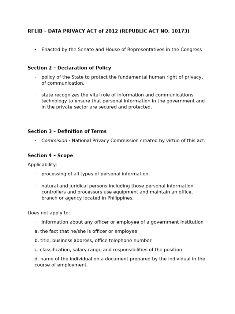 Data Privacy Act Pdf 8814