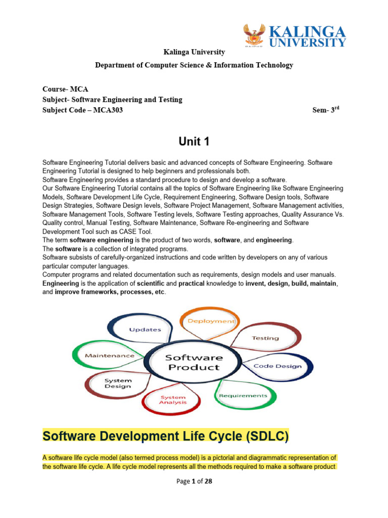 Software Engineering And Testing Pdf