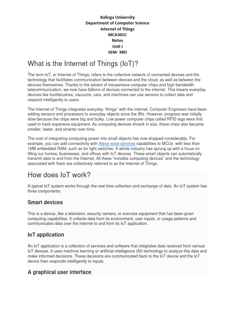 Internet of Things | PDF