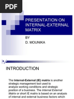 Internal Factor Evaluation (IFE) Matrix | PDF | Weighted Arithmetic ...