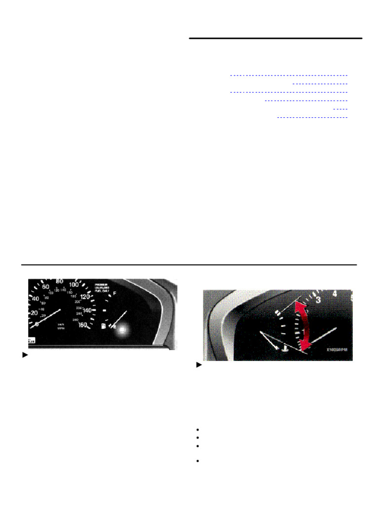 Lexus LS400 Dashboard Light Guide | PDF | Transport | Vehicles