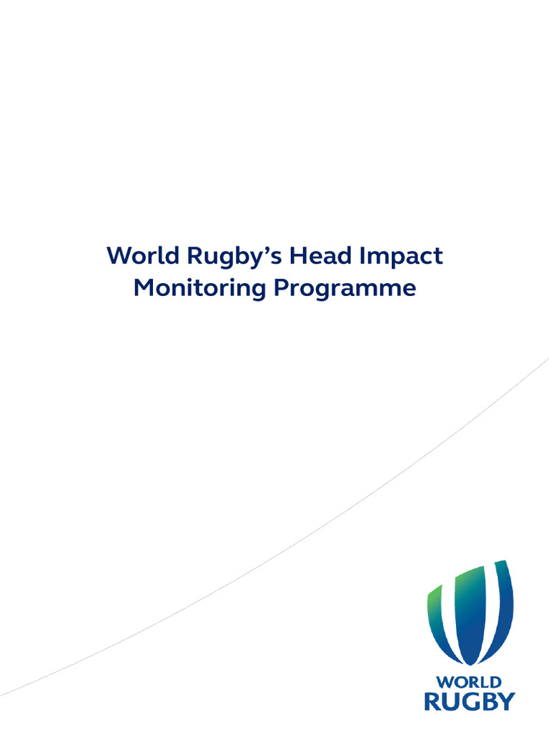 World Rugby S Head Impact Monitoring Programme | PDF
