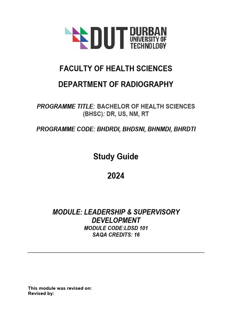 LDSD 101 Study Guide 2024 | PDF