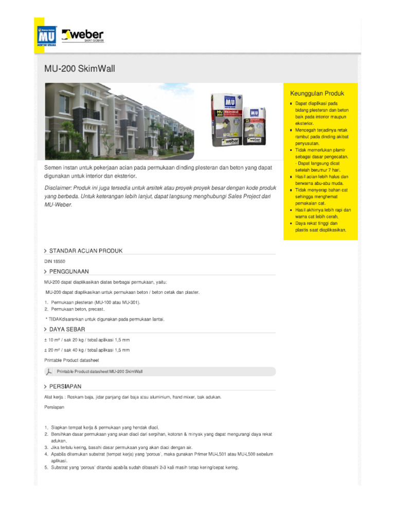 Brosur Acian Bata Ringan | PDF