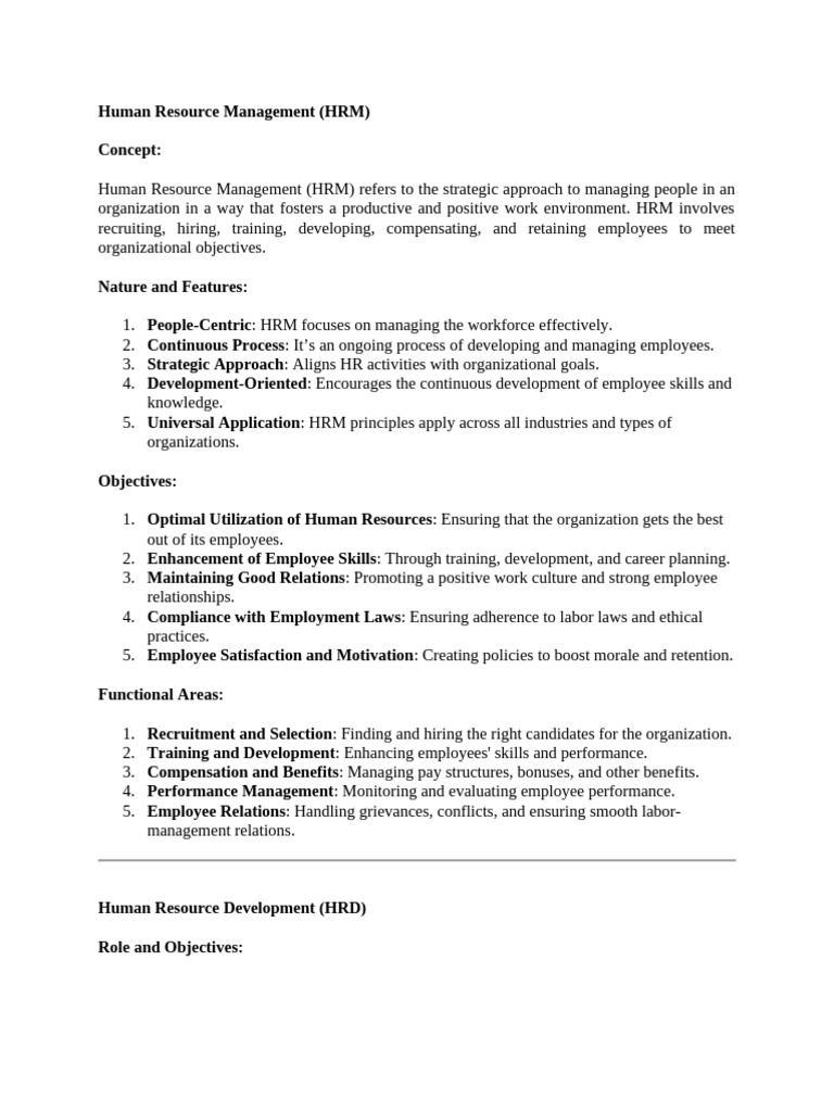 HRM | PDF