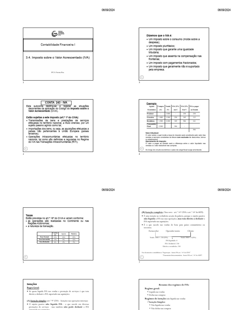 Microsoft PowerPoint - CFI - Cap. 3.4. IVA | PDF