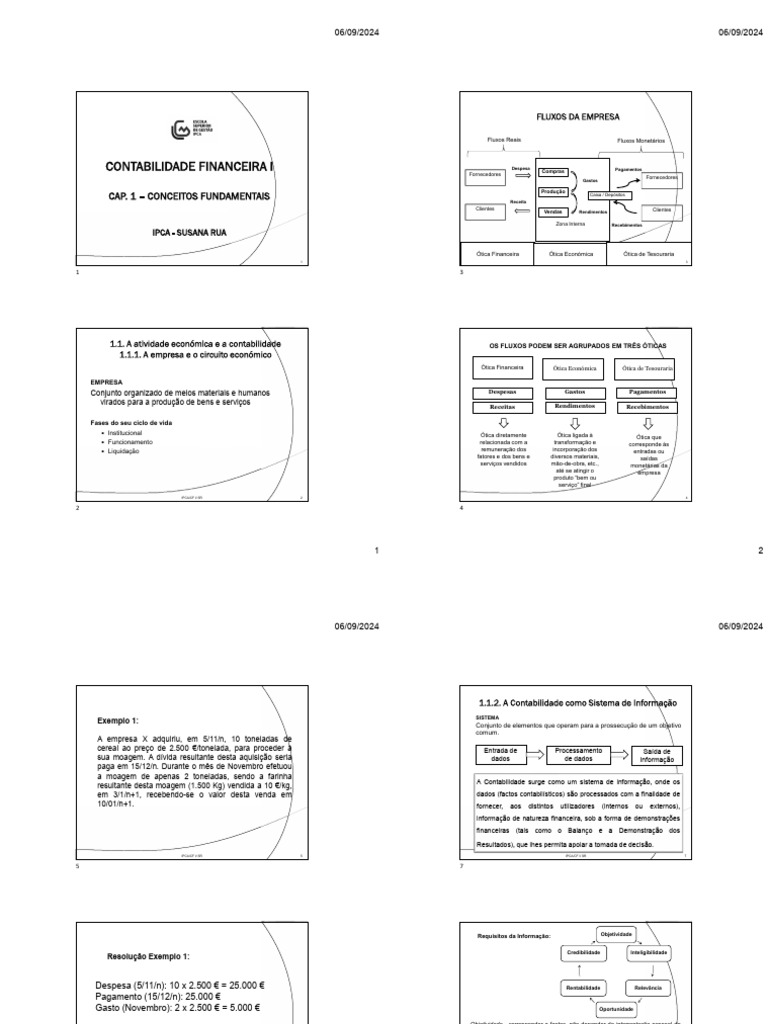 Microsoft PowerPoint - CFI - Cap. 1. Conceitos | PDF