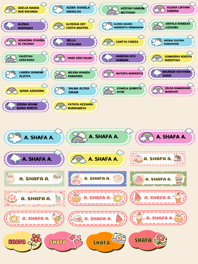 Sticker Perempuan (X3) | PDF