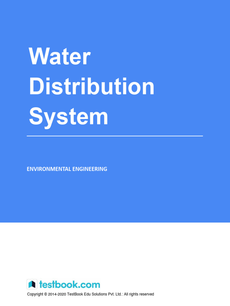 Water Distribution System (AE - JE) - Study Notes | PDF