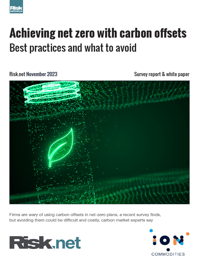 Risk.net - Achieving Net Zero With Carbon Offsets Best Practices and What to Avoid | PDF
