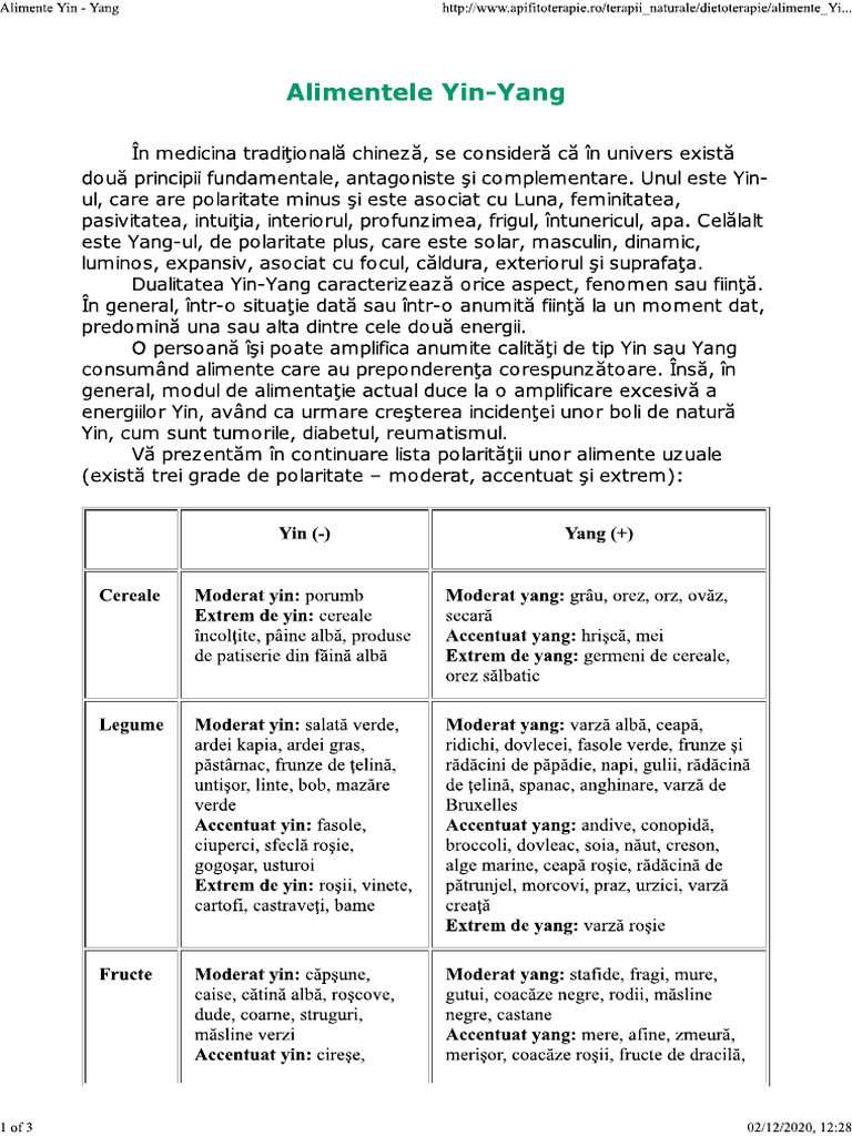 Alimente Yin - Yang | PDF