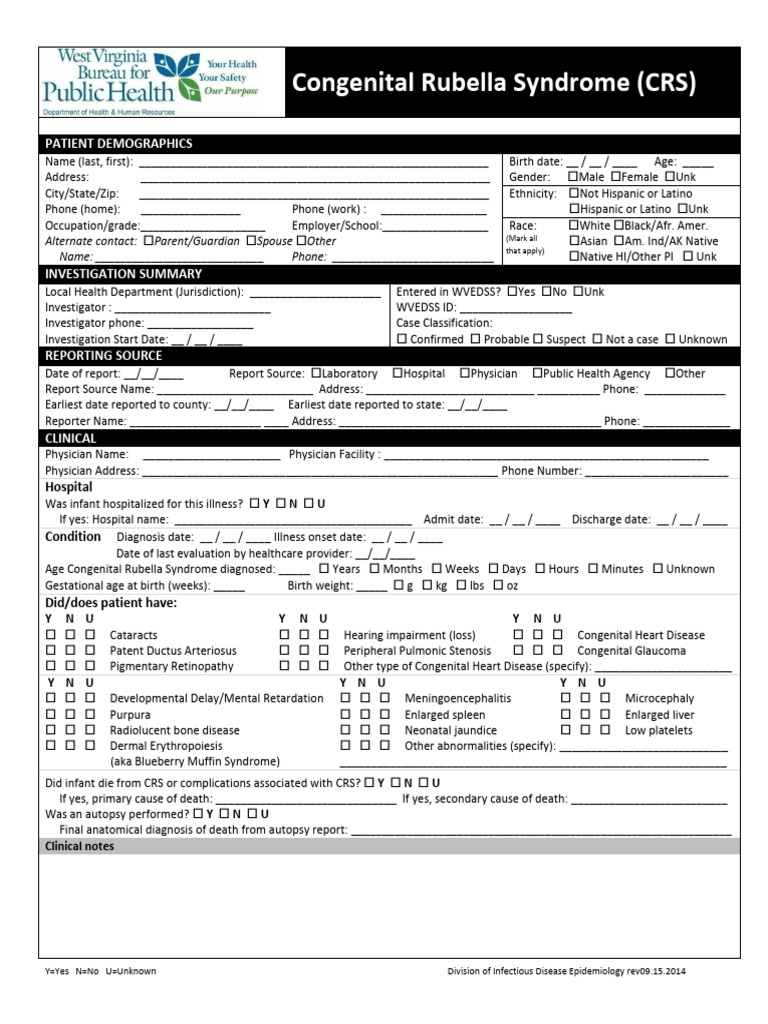 Rubella Congenital Syndrome | PDF
