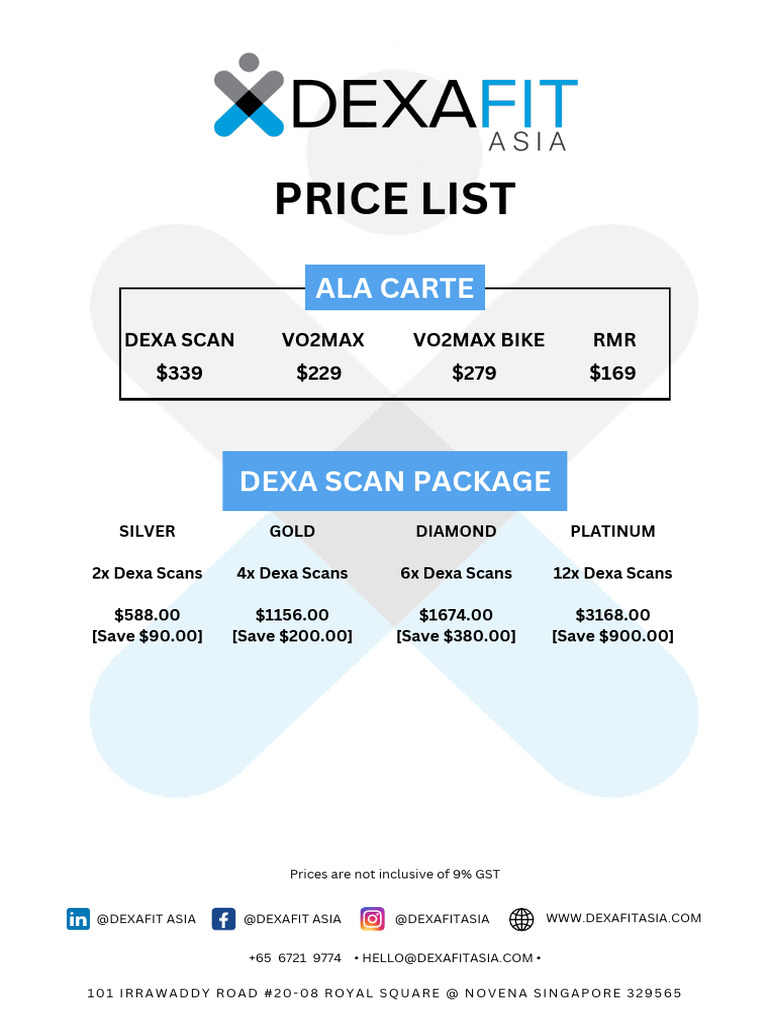 new_dexafit_asia_price_list_sep_2024 | PDF