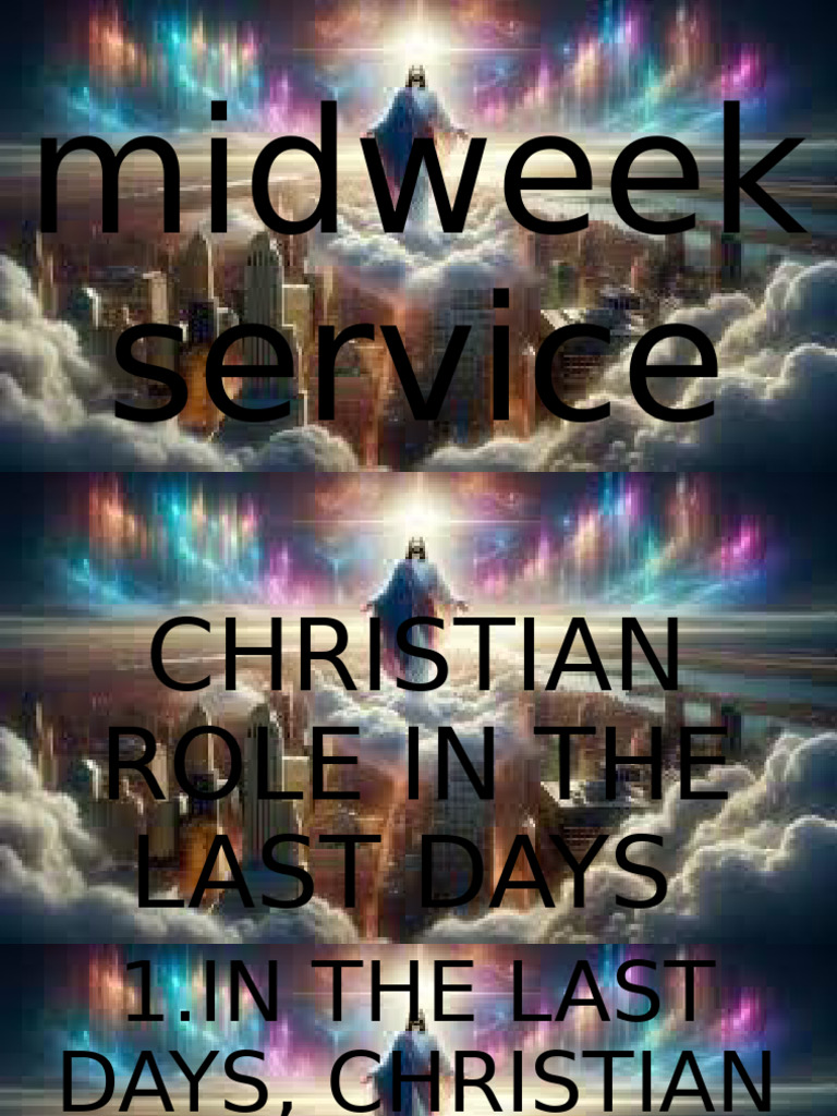 Christian Role in The Last Day | PDF | Religion & Spirituality