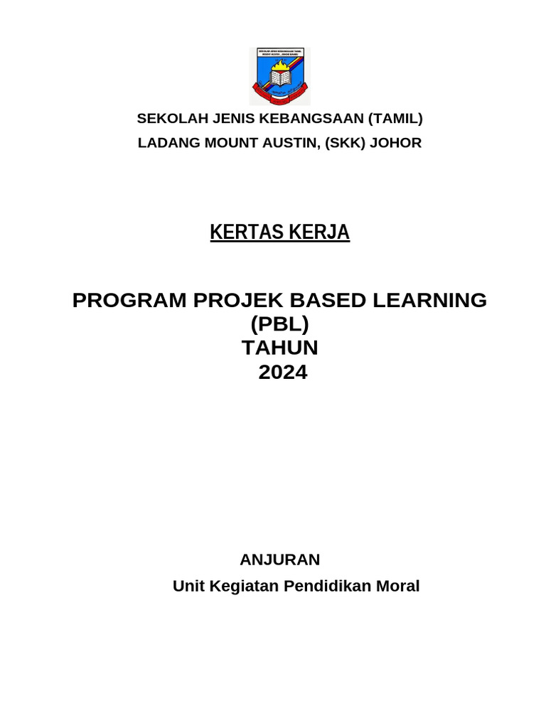 Kertas Kerja PBL | PDF