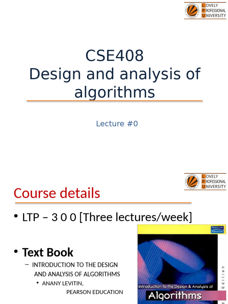 CSE408 Lecture0 | PDF
