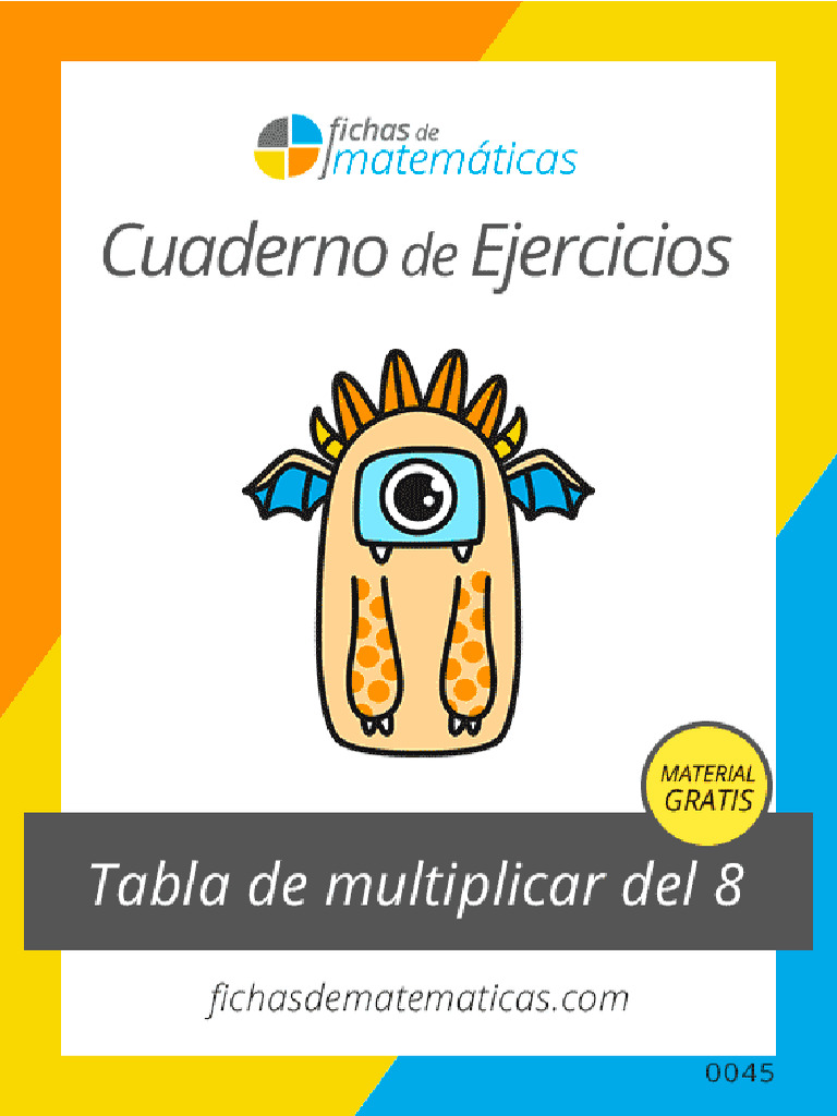 fdm0045 Tabla Del 8 Fichasdematematicascom | PDF