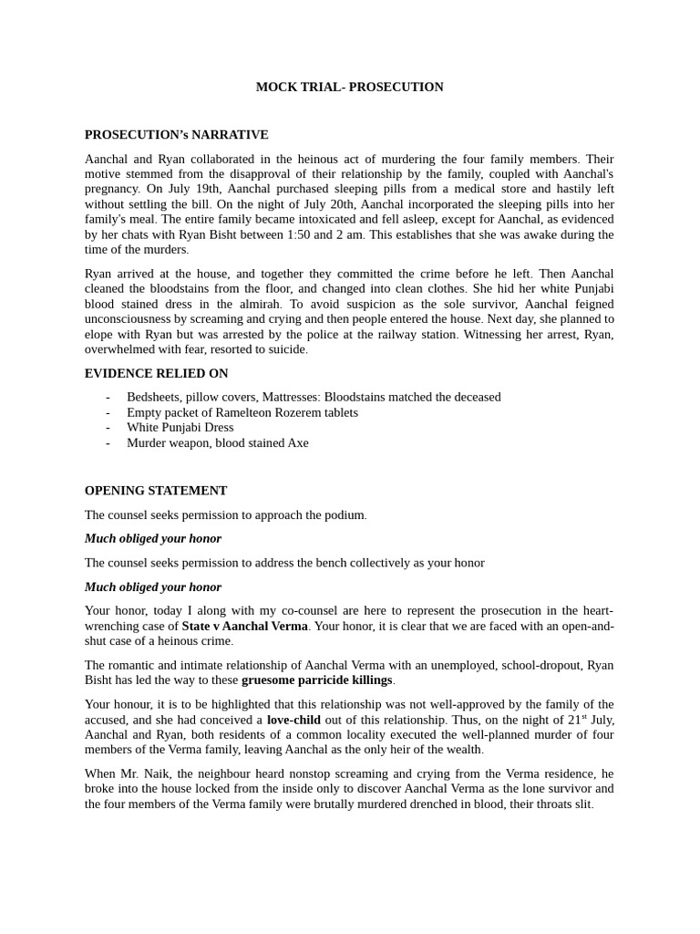 MOCK TRIAL | PDF