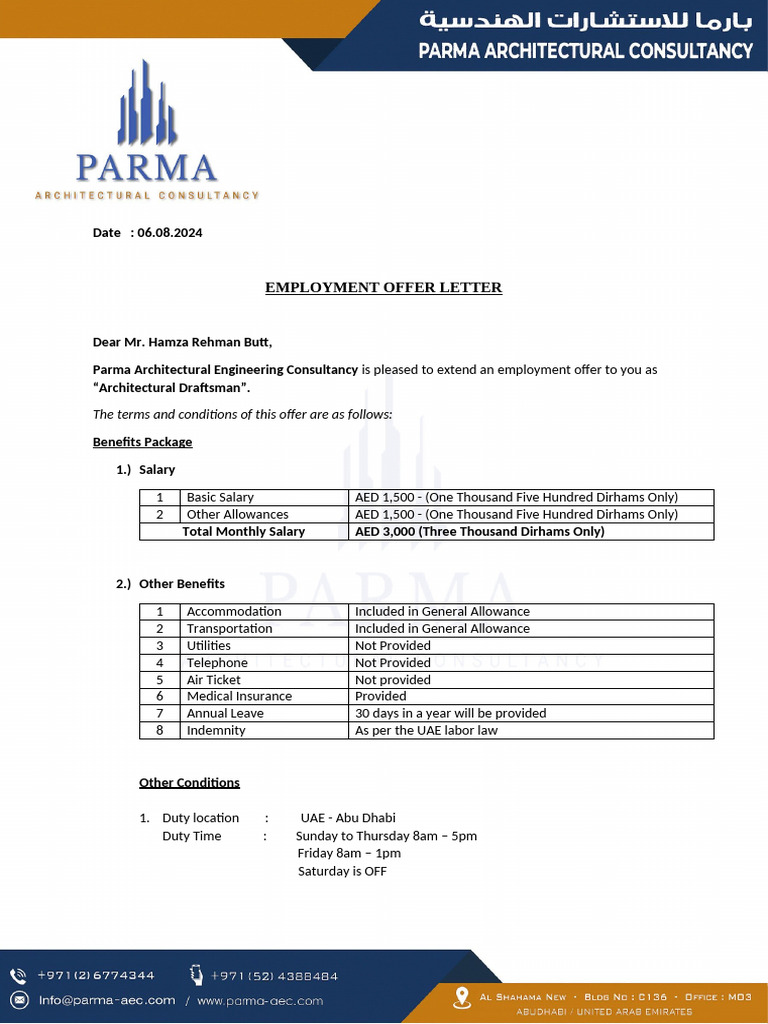 Offer Letter | PDF