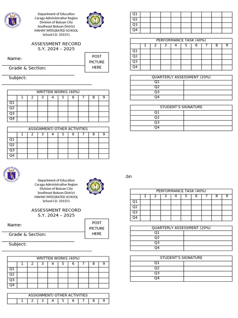 Student's Record | PDF