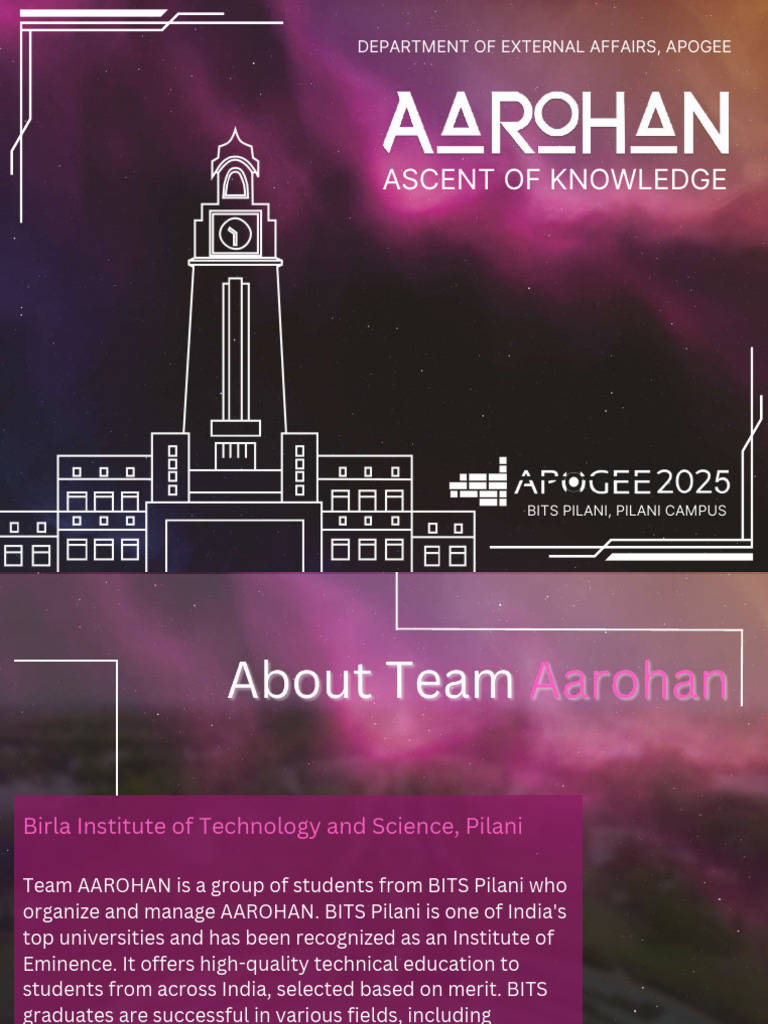 Aarohan 2025 Brochure | PDF