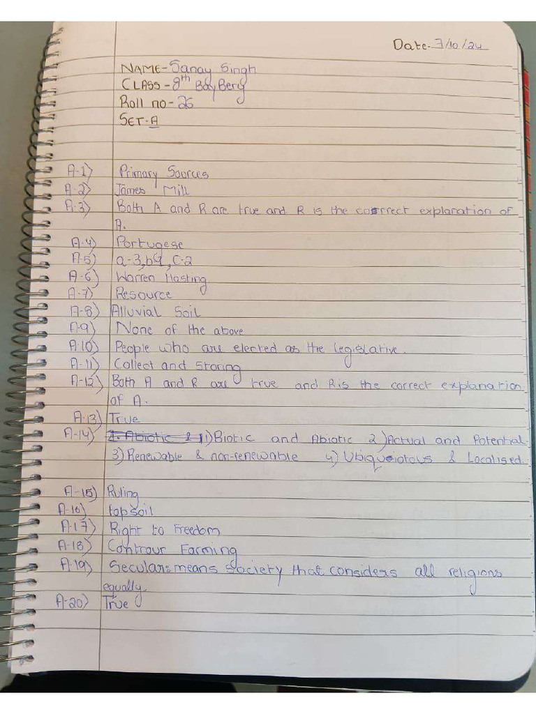 Sanay Singh 8thB | PDF