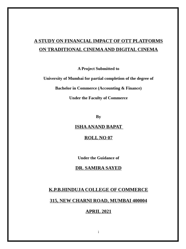 Final Draft Research Project | PDF