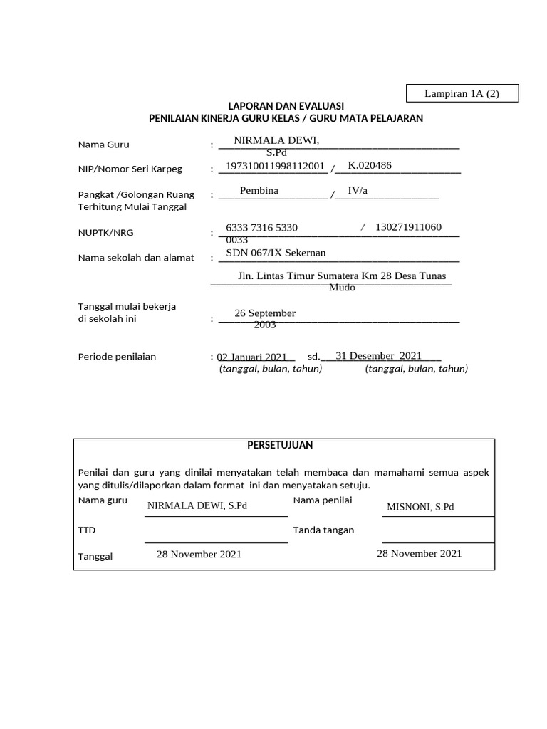 Form PKG 2021 Oke | PDF