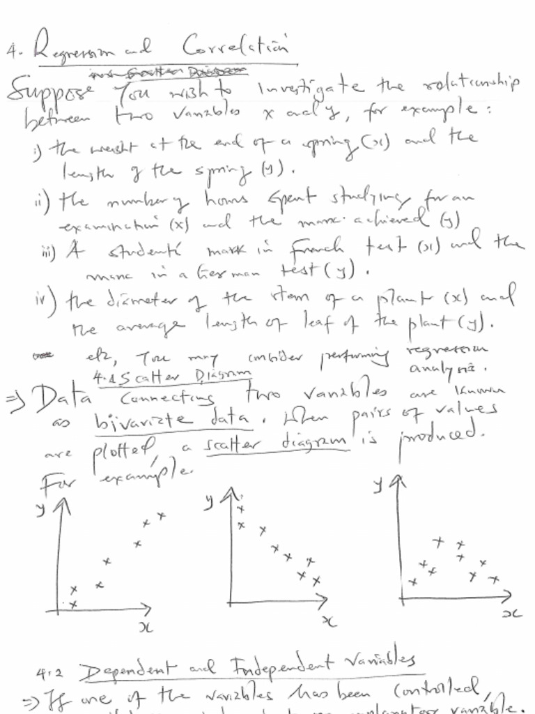 Regression and Correlation-Part-1 | PDF