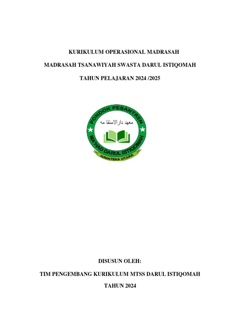 KOM MTSS Darul Istiqomah 2024 | PDF