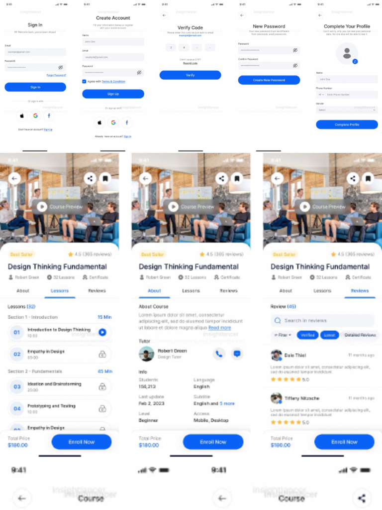Grow Up More App UI | PDF