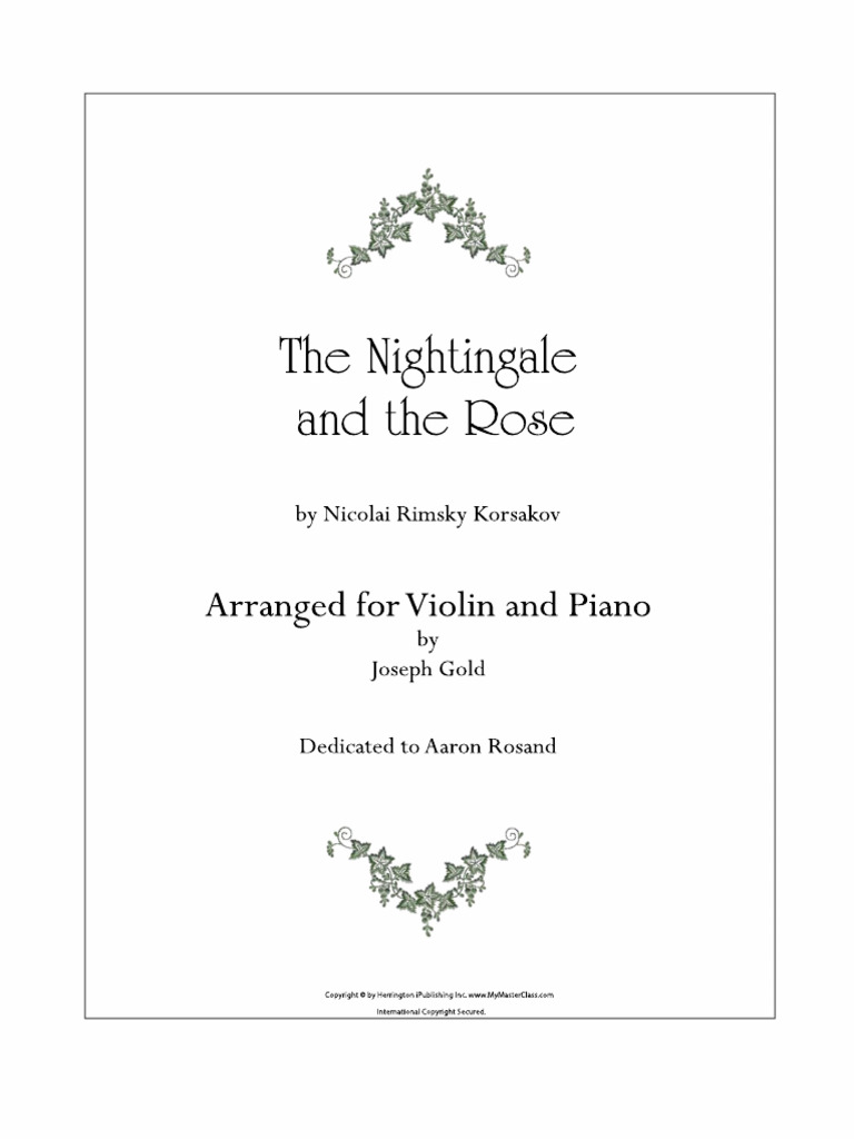 The Nightingale and The Rose | PDF