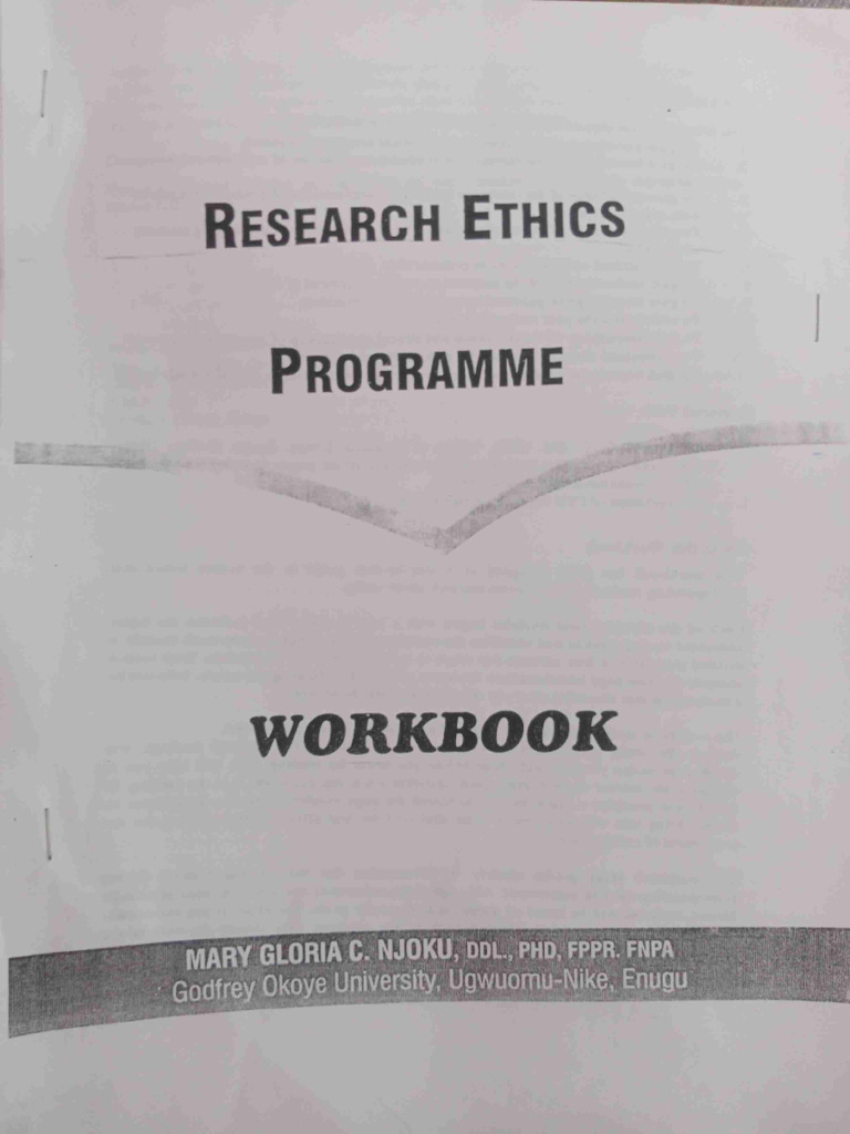Research ethics (pdf) | PDF