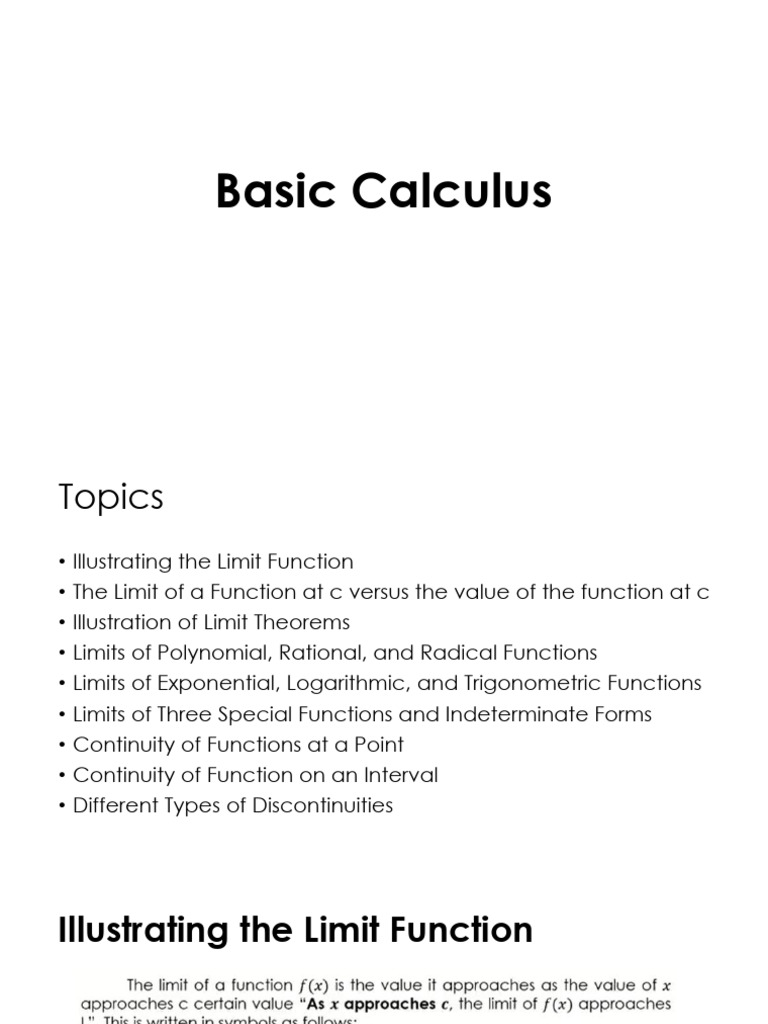 Basic-Calculus | PDF