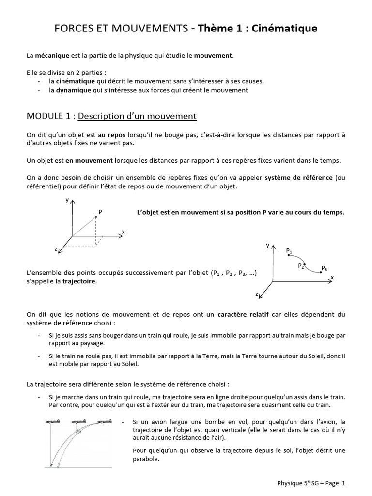 Physique 5e M1 M2 | PDF