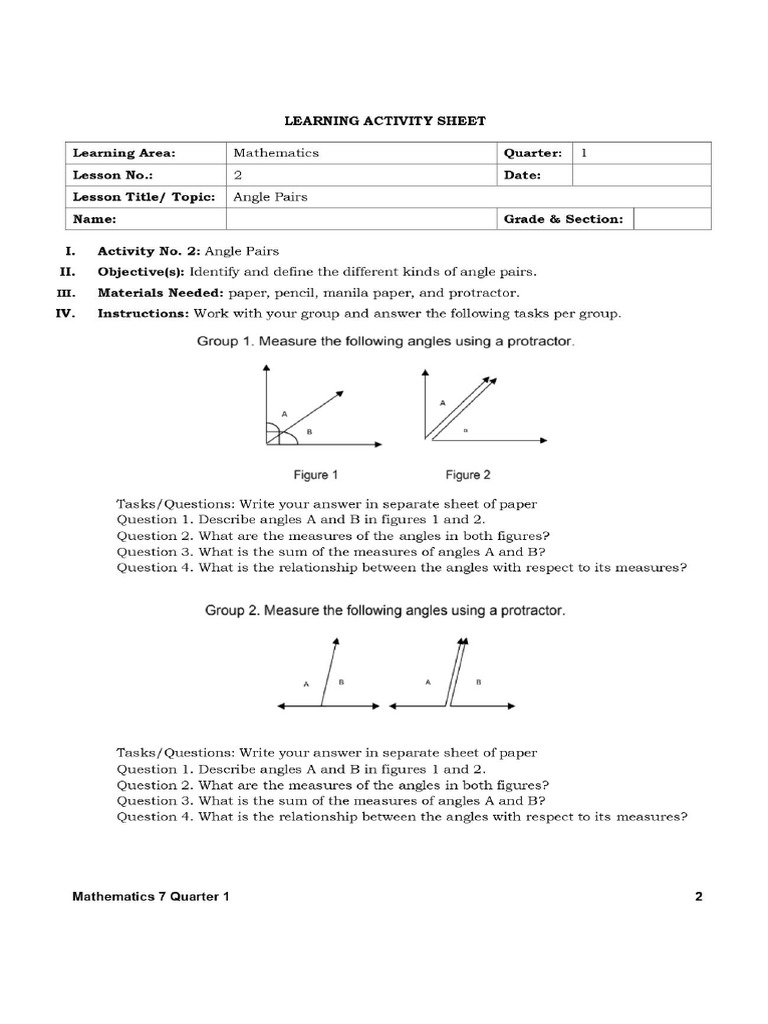 LAS-MATH-7 | PDF