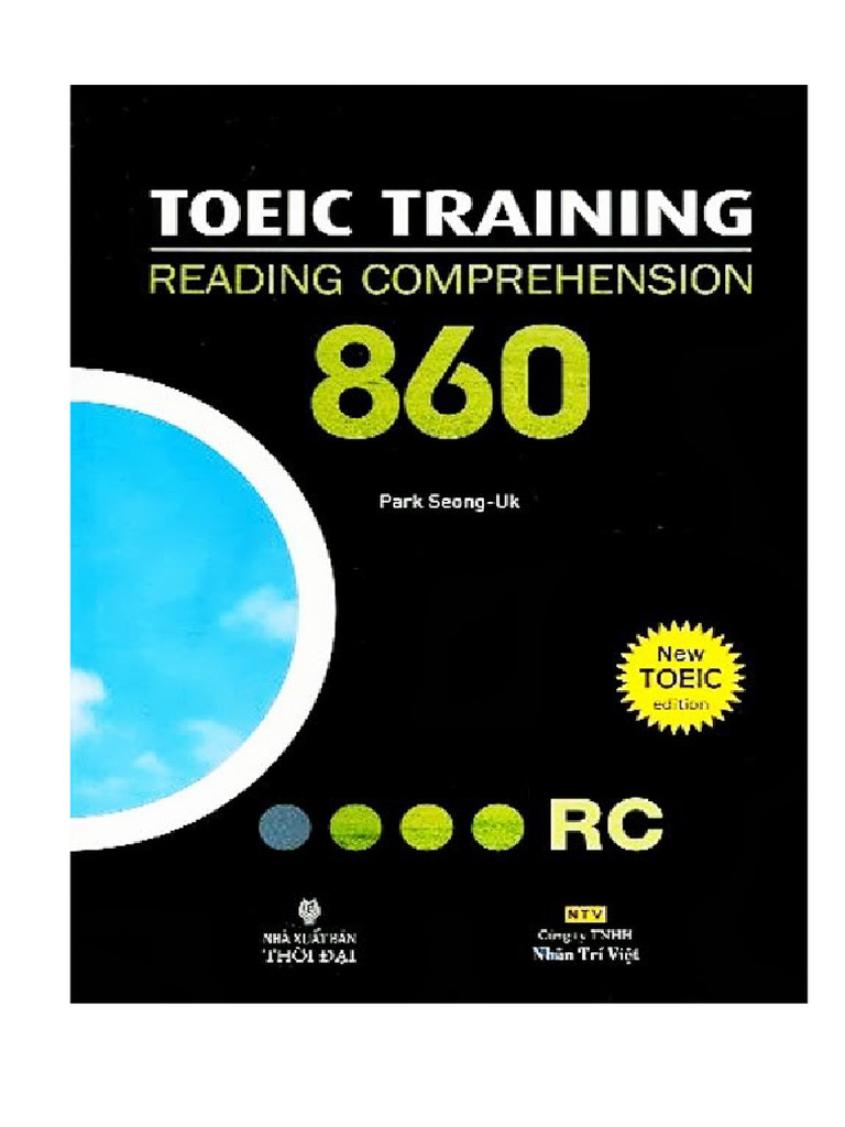 TOEIC Training Reading Comprehension 860 | PDF