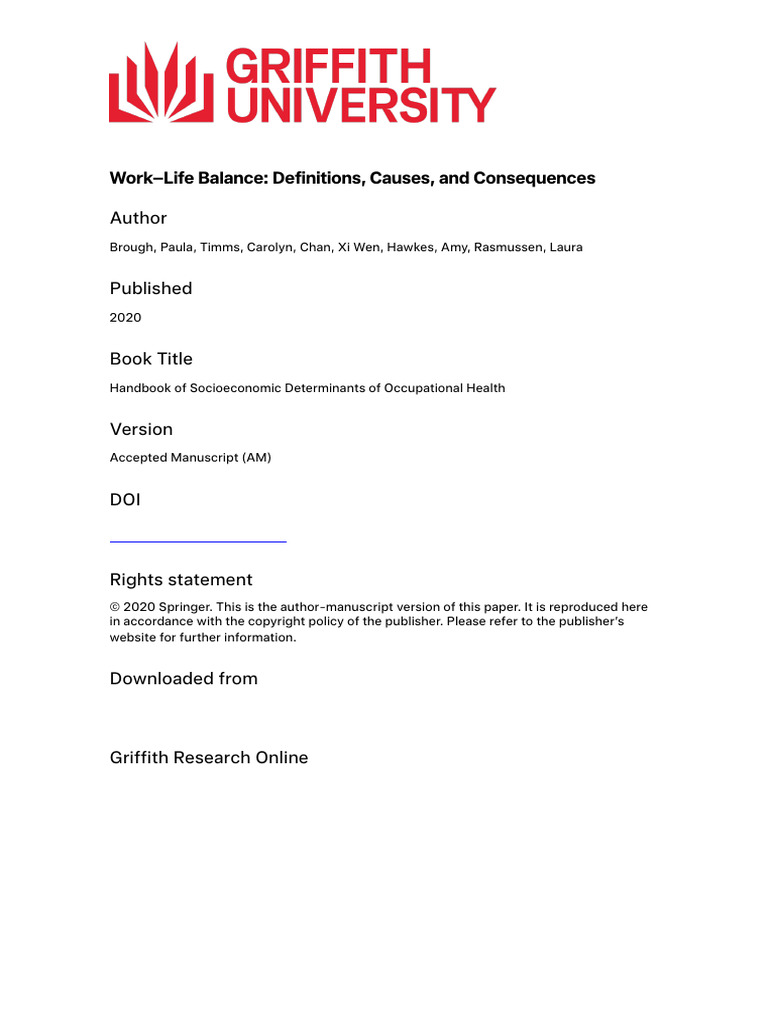 Brough 431772 Accepted | PDF | Self Efficacy | Employment