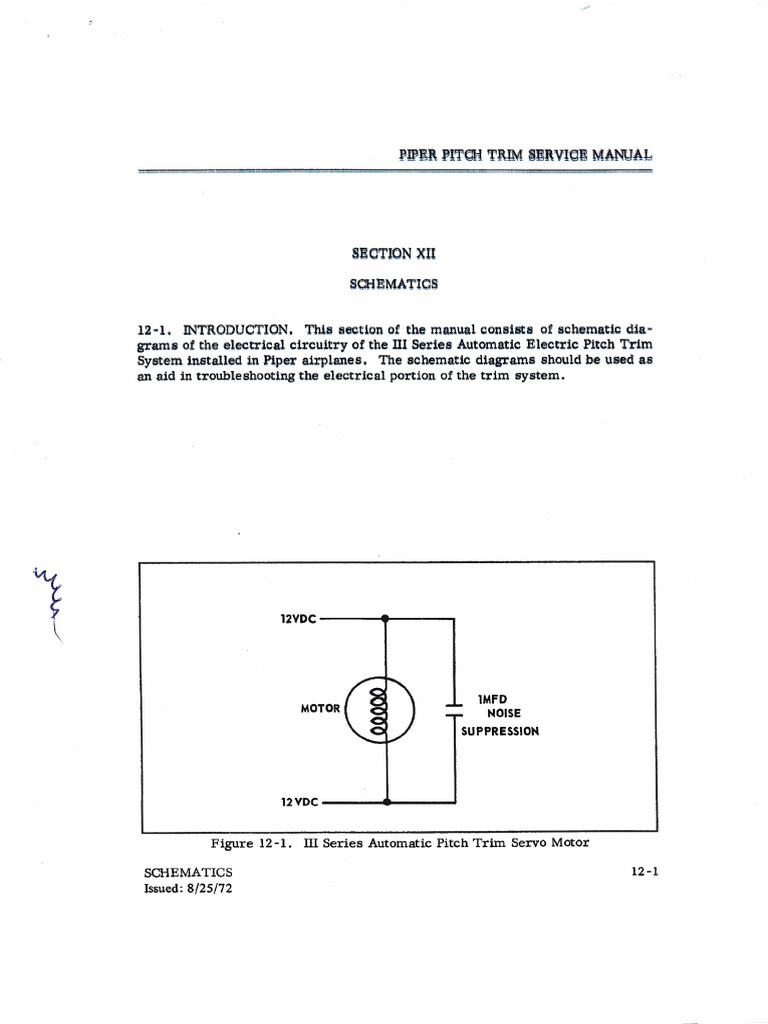 Altimatic Pitch Trim Electrical Schematic Diagrams | PDF
