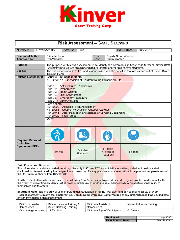 KSTC Act Crate Stacking | PDF