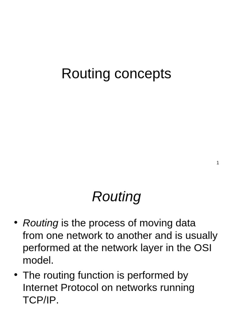 3.5 Routing Concepts | PDF