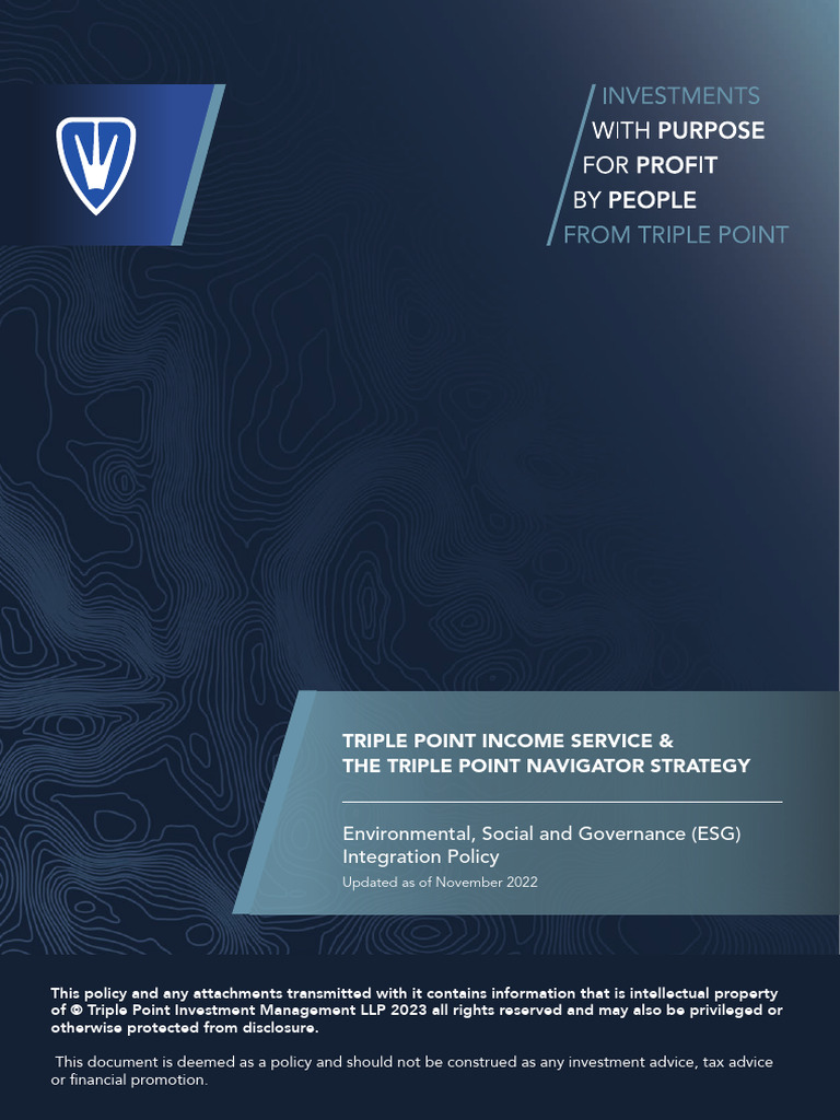 Triple Point Navigator Strategy ESG Document | PDF