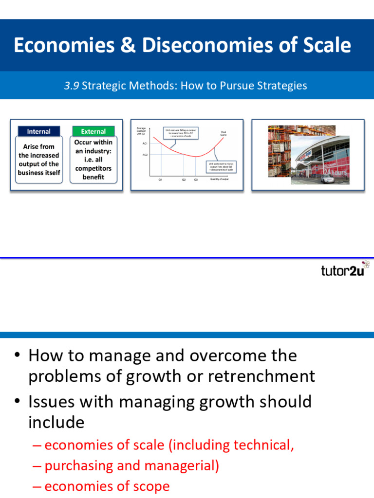 Business Alevel Year2 Economies Scale Scope | PDF | Economies Of Scale ...