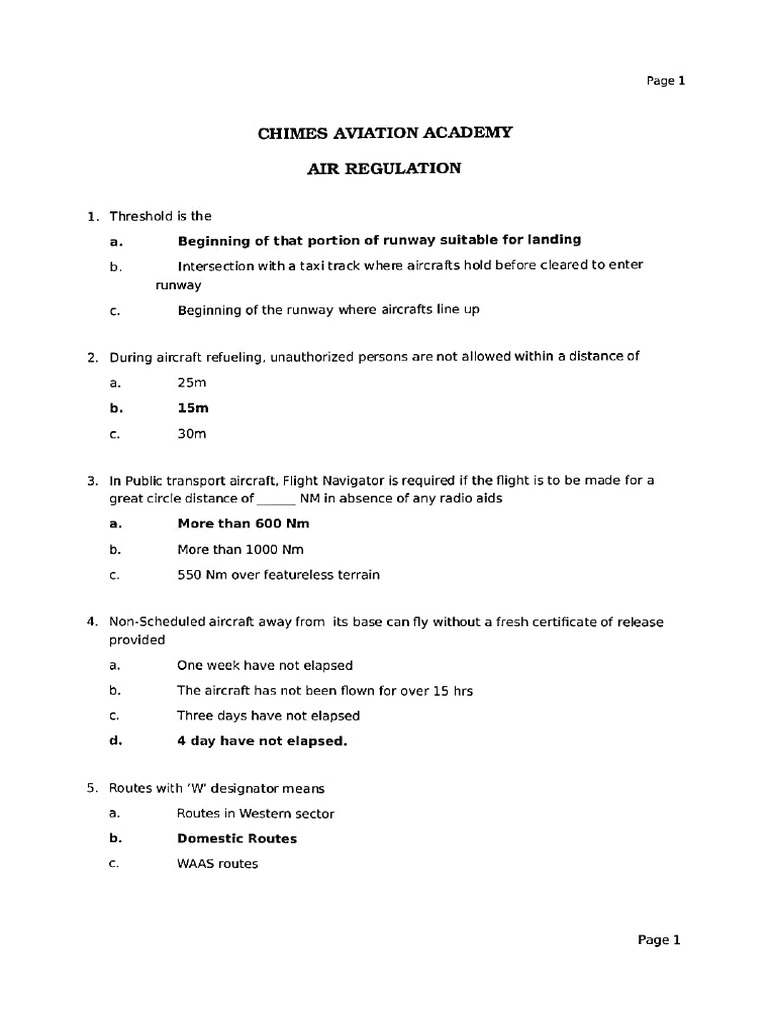 Air Regulation | PDF