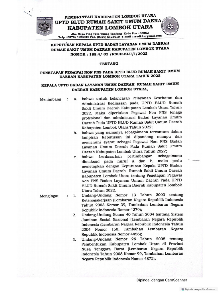 SK Tahun 2022 Novi | PDF