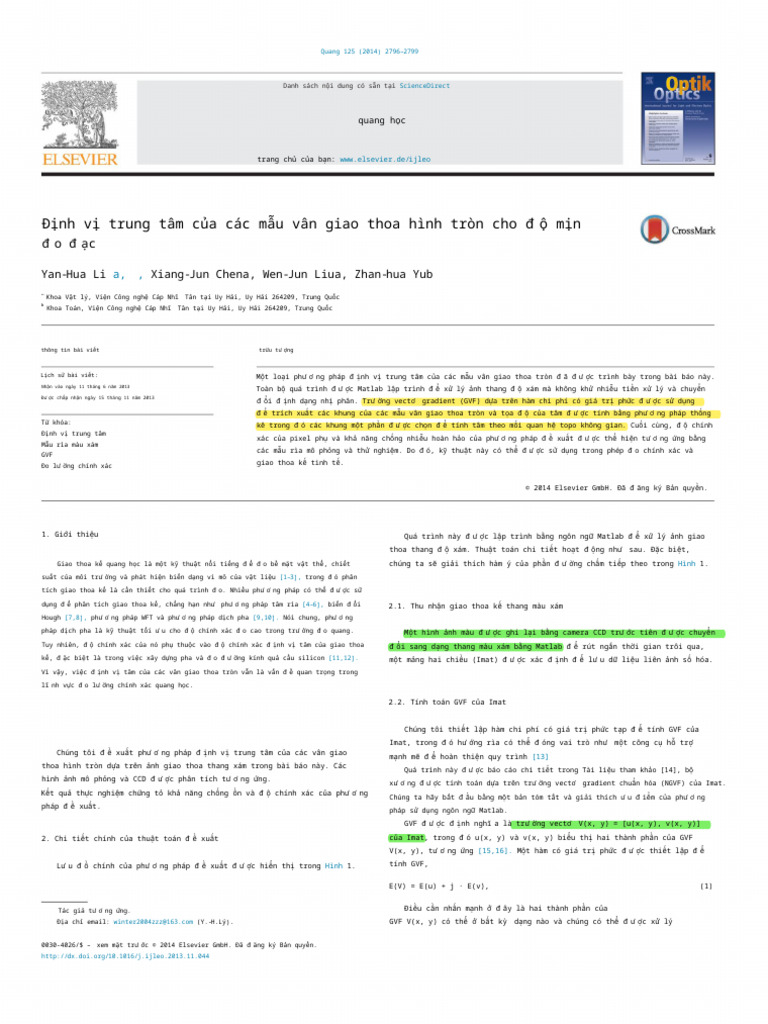 Center Positioning Of Circular Interference Fringe Patterns For Fine Pdf