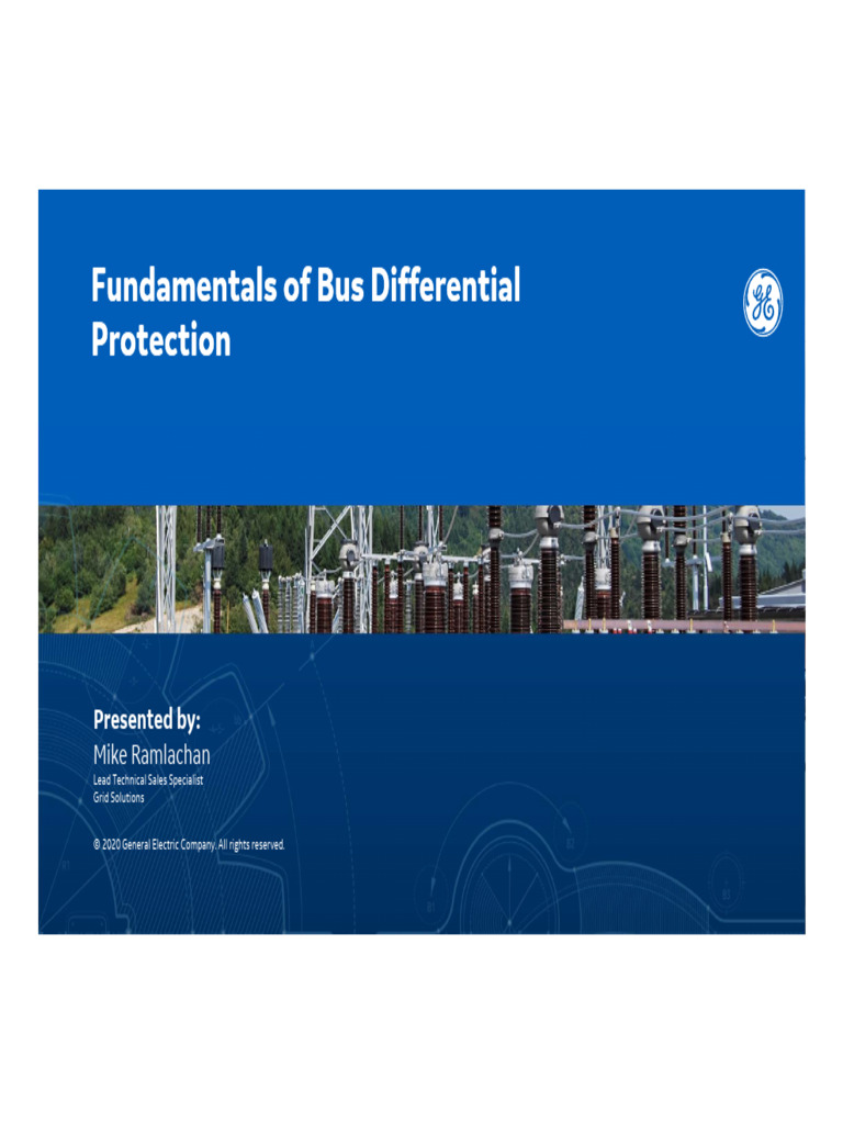 Bus Differential Protection-R001 - Final | PDF
