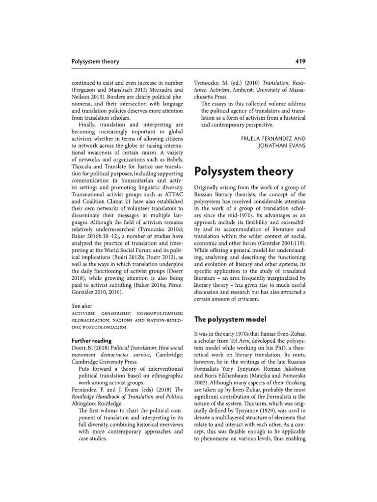 Polysystems 2023 | PDF